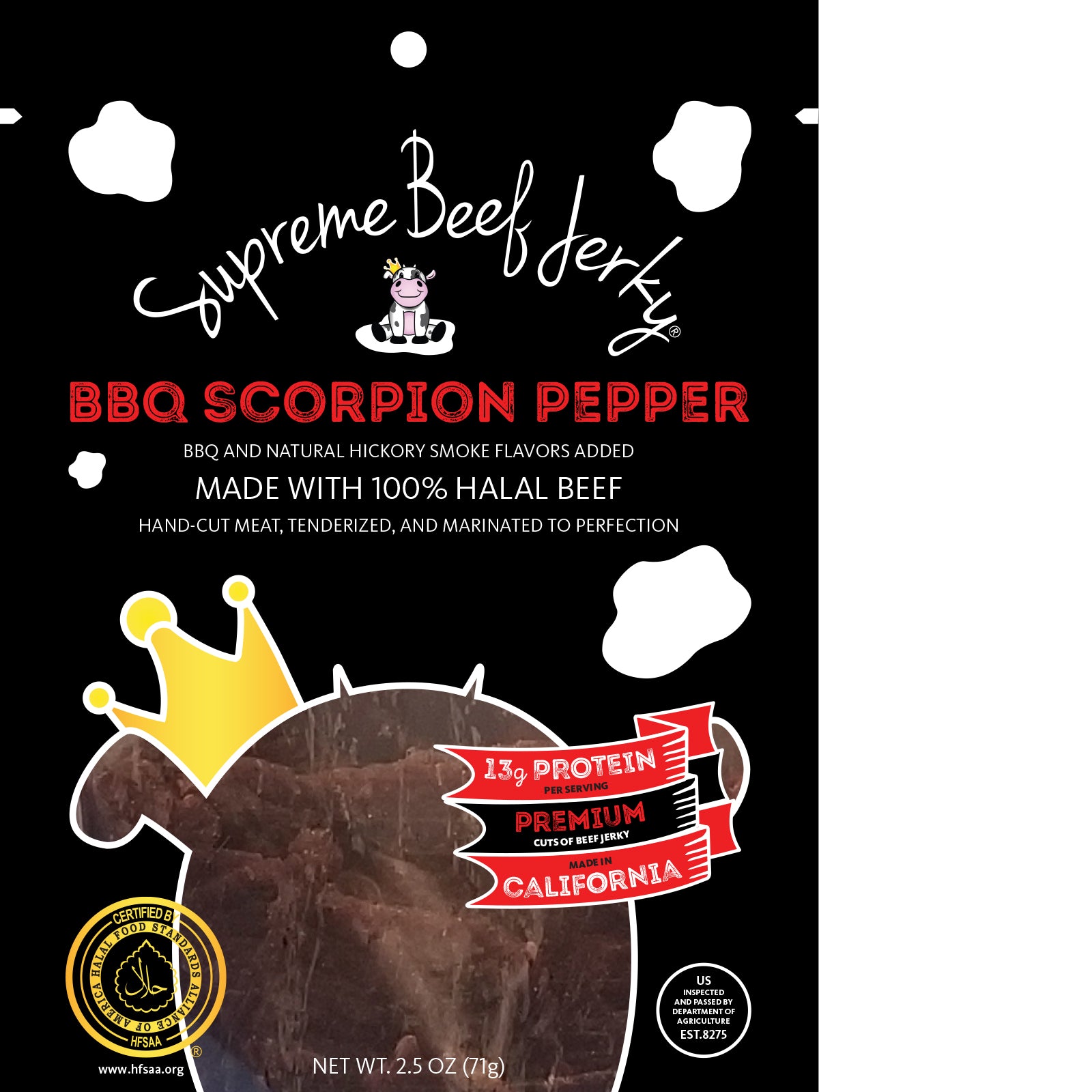 Nutrition Facts – SUPREME BEEF JERKY